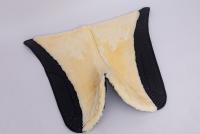 China Fashion Style Sheepskin Western Pad With 8 Pockets System And Inserts Genuine Australia Sheepskin A Grade for sale
