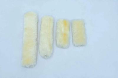 China Premium Soft Sheepskin Halter Cover 4 Pieces Genuine Australia Sheepskin A Grade for sale