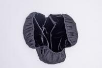 China Premium DR Saddle Cover With High Quality Stretch Fabric With Dense Synthetic Fur Lining for sale