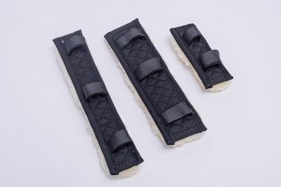 China High Quality Sheepskin Horse Headpiece Padding & Chin Padding & Nose Padding Set Genuine Australia Sheepskin A Grade for sale