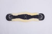China Sheepskin Anatomic Western Girth With High Quality Stainless Steel Buckles Genuine Australia Sheepskin A Grade for sale