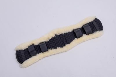 China Premium Sheepskin Contoured Girth Cover Genuine Australia Sheepskin A Grade for sale