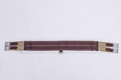 China Premium Synthetic Fur Lined Double Elastic Straight Horse Girth for sale