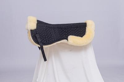 China Sheepskin Halfpad 2 Pockets On Top Genuine Australian Sheepskin  A Grade for sale