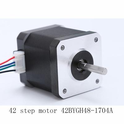China 42BYGH48 Length 48mm 3D Printer Motors Nema 17 1.7A Current for sale