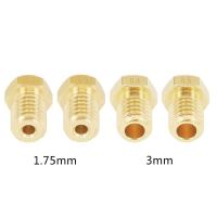 China GT2 Pitch 2mm MK8 Copper 3D Printer Nozzle Size 12.5mm X 7mm for sale