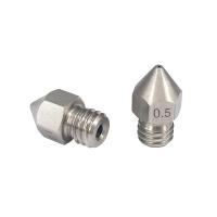 China Stainless Steel 0.4mm 0.6mm MK8 Extruder Nozzle For 3D Printer for sale