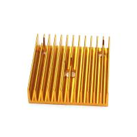 China 40*40*11mm MK7 MK8 3D Printer Heatsink Gold Copper Radiator for sale