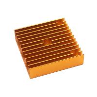 China 40*40*11mm MK7 MK8 3D Printer Heatsink Gold Copper Radiator for sale