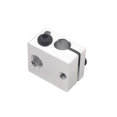 China E3D V6 White Aluminum 8g 3D Printer Heater Block 20*16*12mm for sale