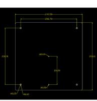 China MK3 Aluminum 250*250*3mm 180W 3D Printer Heatbed Black Plate for sale