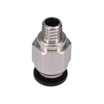China 3D Printer Head Extruder PC4-M6 Quick Connector With PTFE Tube for sale