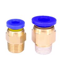 China PC6-01 3.0mm/ PC4-01 1.75mm Pneumatic Connector 3D Print Head Extruder for sale