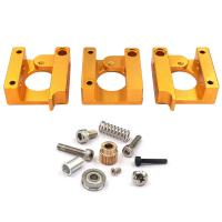 China Gold Aluminum Alloy 3D Print MK8 Extruder Bracket 1.75 Left Right for sale