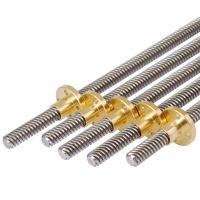 China Diameter 8mm 3D Printer T8 Stepper Motor Screw 304 Stainless Steel for sale