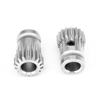 China Double Gear 3D Printer 1.75mm Bondtech Extruder Wheel Stainless Steel for sale