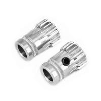 China Double Gear 3D Printer 1.75mm Bondtech Extruder Wheel Stainless Steel for sale