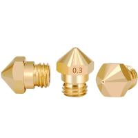 China 13*9mm Brass Thread MK10 3D Printer Nozzle Set Apply To 1.75mm Filament for sale
