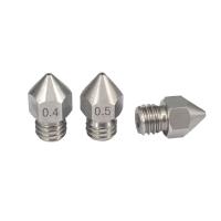 China 0.3mm 0.5mm MK8 M6 3D Printer Nozzle Stainless Steel Material for sale