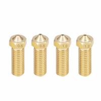China 3mm Filament Weight 6g Brass 1.2mm E3D V6 Nozzles M6 Thread for sale