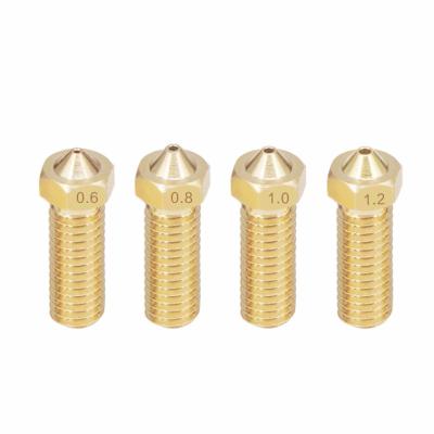 China 3mm Filament Weight 6g Brass 1.2mm E3D V6 Nozzles M6 Thread for sale