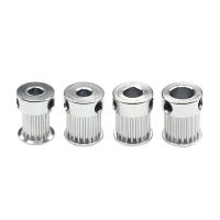 China Silver Aluminum Alloy 16 20 Tooth 2GT Timing Belt Pulley Width 10mm for sale
