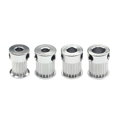 China Silver Aluminum Alloy 16 20 Tooth 2GT Timing Belt Pulley Width 10mm for sale