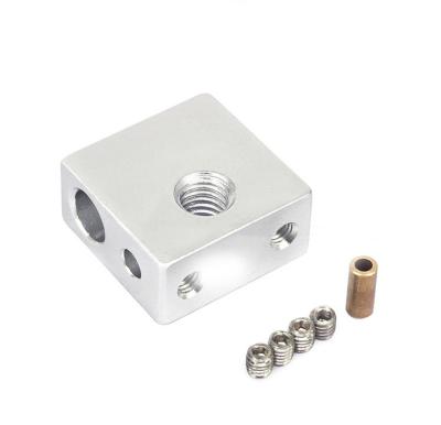 China Aluminum MK7 MK8 3D Printer Heater Block High Heat Conduction for sale