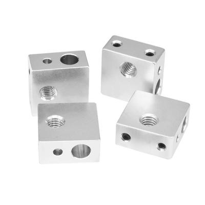 China 7.8g Aluminium MK7 MK8 3D Printer Heater Block 20mm*20mm*10mm for sale