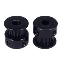China Aluminum Black Width 6mm GT2 3D Printer Timing Pulley 20 Teeth for sale