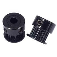 China Aluminum Black Width 6mm GT2 3D Printer Timing Pulley 20 Teeth for sale