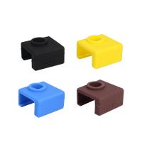 China Brown yellow Silicone Hotend Cover MK7 MK8 MK9 3D Printer Heat Block for sale