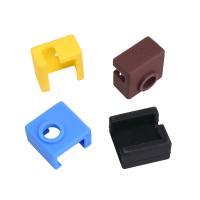 China Brown yellow Silicone Hotend Cover MK7 MK8 MK9 3D Printer Heat Block for sale