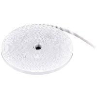 China White Black Width 6mm 2 PU Open Timing Belt GT2 10mm With Steel Core for sale