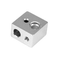 China Aluminum 20mm*20mm*13mm MK10 3D Printer Heater Block M7 Screw thread for sale