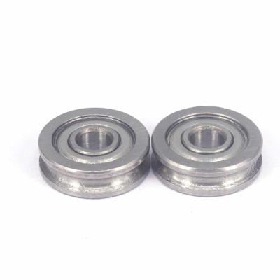 China 4x13x4mm Carbon Steel U604ZZ U Groove Pulley Wheels For 3D Printer for sale
