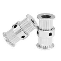 China Synchronous Alloy GT2 20T 3D Printer Timing Pulley Double Head Bore for sale
