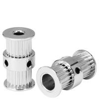 China Synchronous Alloy GT2 20T 3D Printer Timing Pulley Double Head Bore for sale