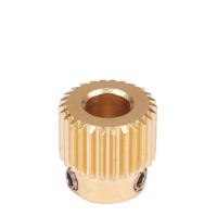 China MK8 Brass Extrusion Gear 26/40 Tooth 11*11mm 3D Print Head Extruder for sale