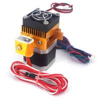 China Yellow/Black 3D Print Head MK8 Prusa I3 Metal Nozzle Extruder Kit for sale
