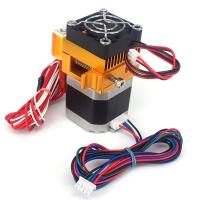 China Yellow/Black 3D Print Head MK8 Prusa I3 Metal Nozzle Extruder Kit for sale