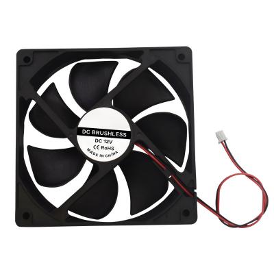 China Black DC 12V 120*120*38mm PBT 3D Printing Cooling Fan 12038 for sale