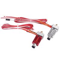 China 304 Stainless Steel Nozzle  E3D CR8 Extrusion Head Silver Red Color for sale