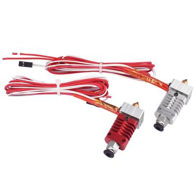 China 304 Stainless Steel Nozzle  E3D CR8 Extrusion Head Silver Red Color for sale