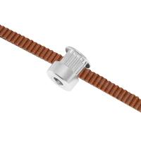 China Black Rubber Open End Pitch 2mm GT2 6mm Timing Belt Height 1.3mm for sale