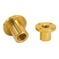 China Golden Copper 2mm Pitch 8mm T8 Lead Screw Nut For 3D Printer for sale