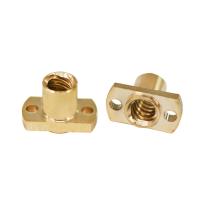 China Brass Lead Screw Diameter 8mm T8 Brass Screw Nut 3D Printer Springs for sale