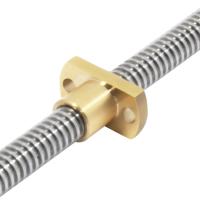 China Brass Lead Screw Diameter 8mm T8 Brass Screw Nut 3D Printer Springs for sale