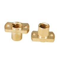 China Brass Lead Screw Diameter 8mm T8 Brass Screw Nut 3D Printer Springs for sale