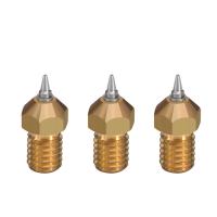 China Removable M6 Threaded 0.3mm 0.5mm E3D Brass Nozzle Stainless Steel for sale